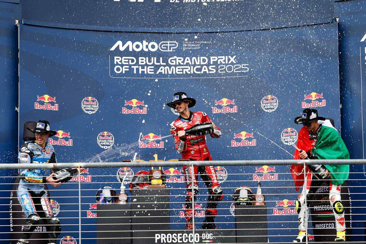 MotoGP, GP delle Americhe: Bagnaia ritrova il successo, caduta per Marquez. Le pagelle della gara