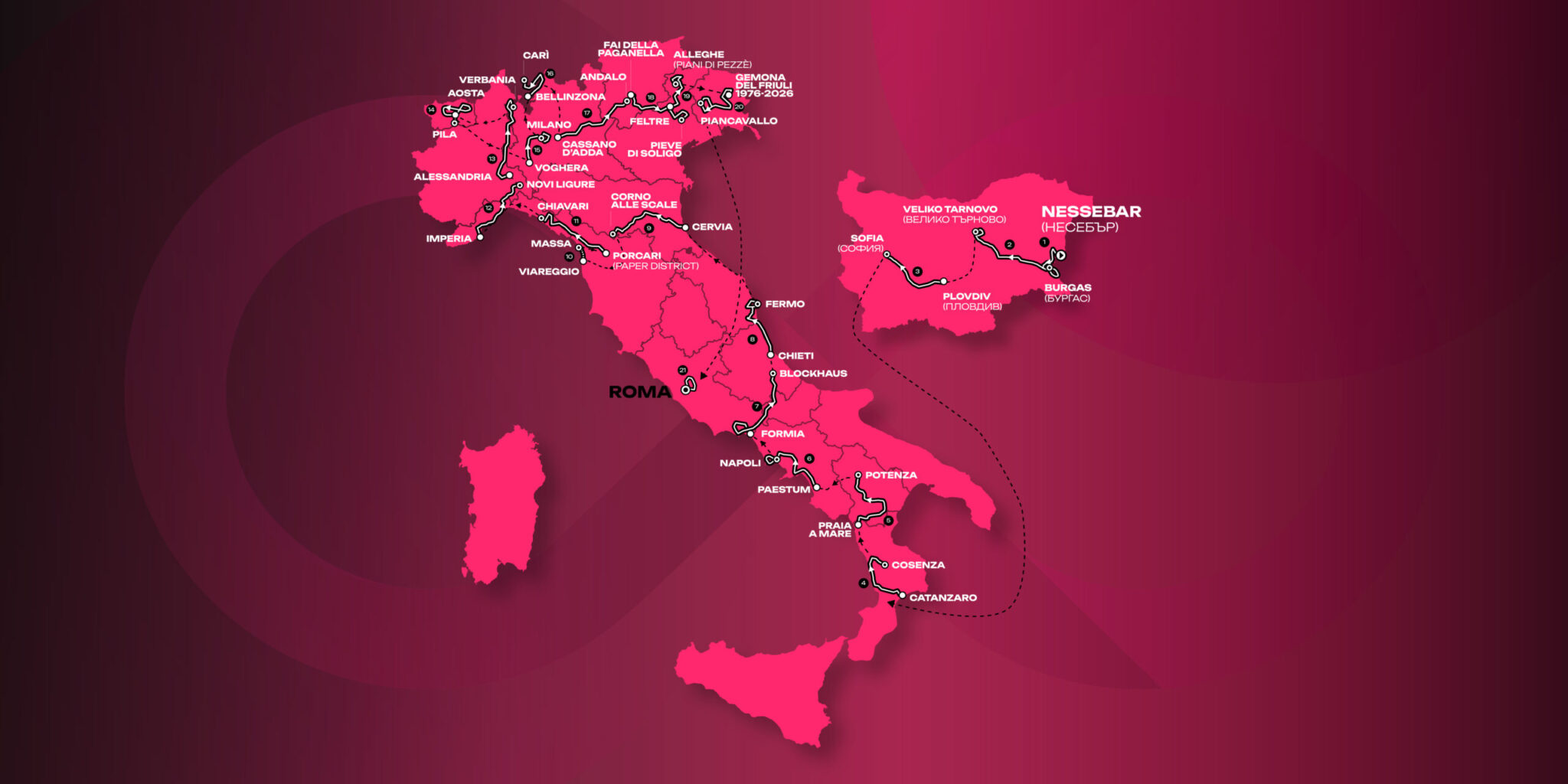 Giro d’Italia 2026, il percorso e l’analisi tecnica di tutte le 21 ...